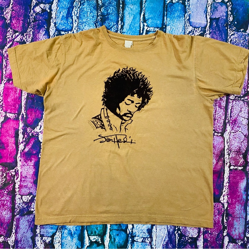 2005 Jimi Hendrix Felt Graphic T-Shirt Authentic Llc … - Gem